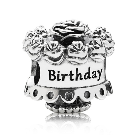 Pandora | Jewelry | Pandora Retired Sterling Silver Happy Birthday Cake ...